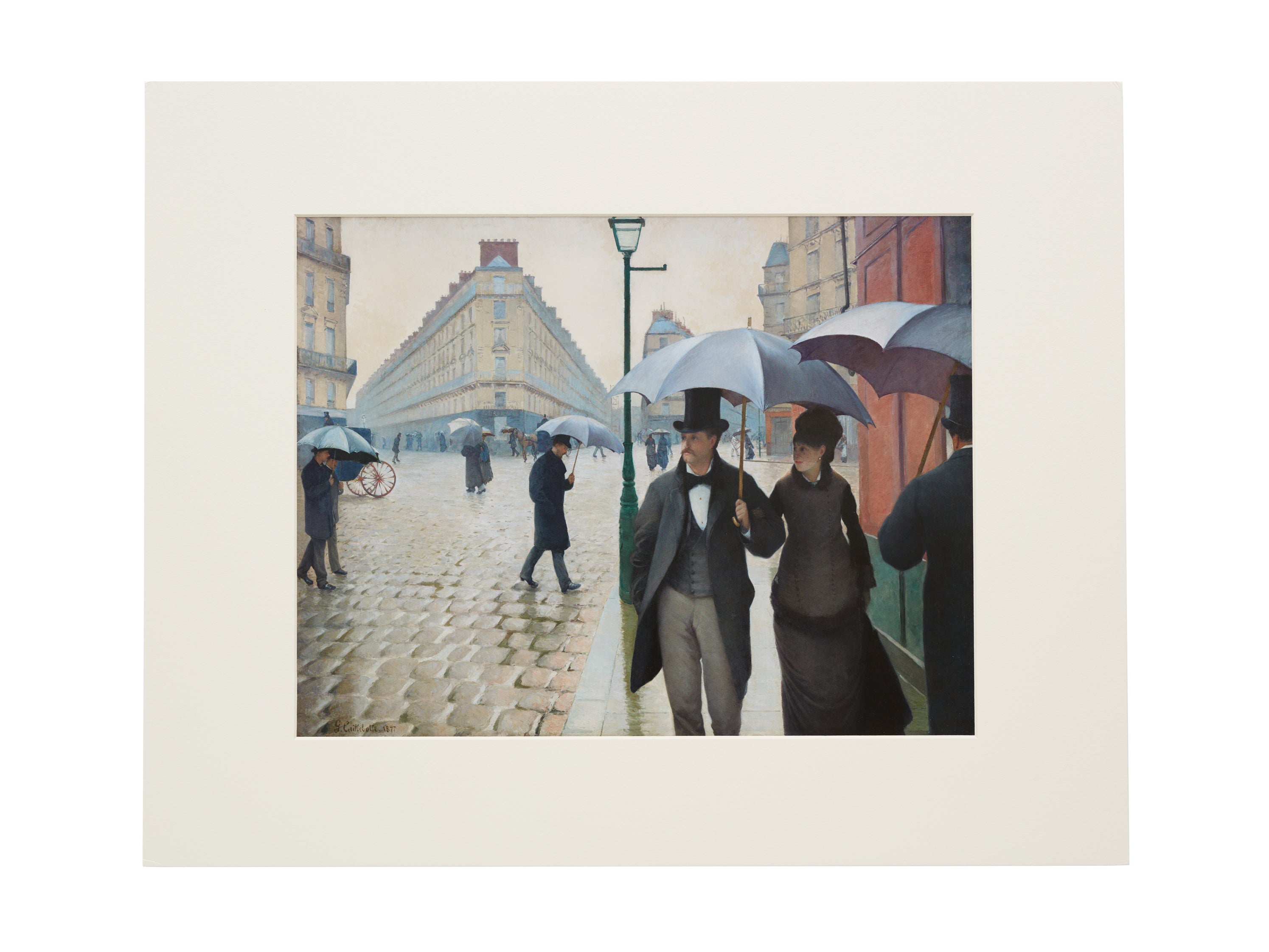 Gustave Caillebotte Paris Street; Rainy Day Matted Print – The Art ...